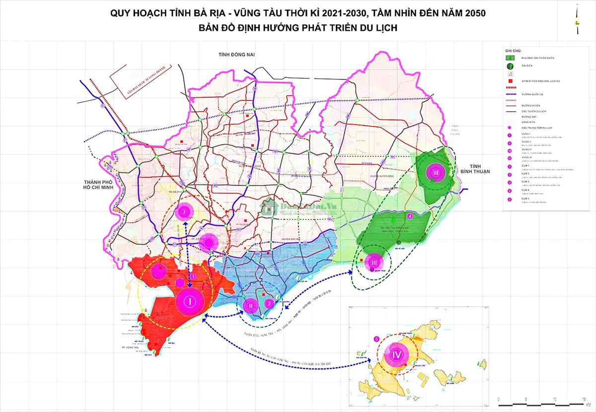 Bản đồ Quy hoạch Bà Rịa - Vũng Tàu chi tiết nhất